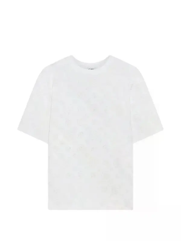Casablanca Monogram-print Cotton T-shirt - White