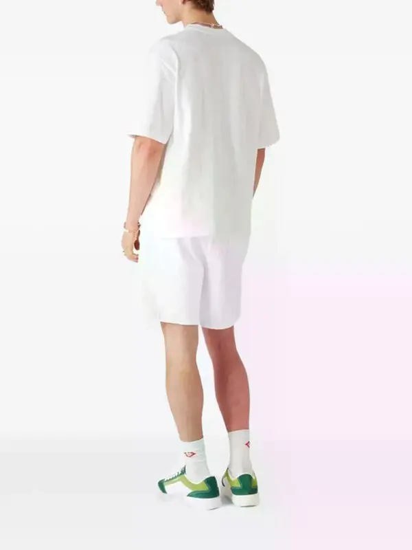 Casablanca Monogram-print Cotton T-shirt - White