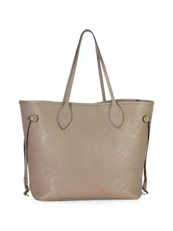 LOUIS VUITTON 2021-2025 Mm Empreinte Neverfull Giant Monogram Tote Bag - Grey