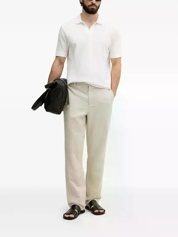 Marc O'polo V-neck Textured-finish T-shirt - White
