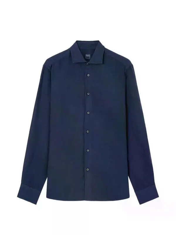Fedeli Nick Long-sleeve Shirt - Blue