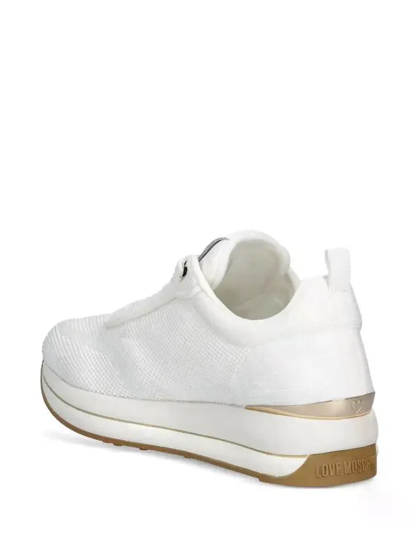 Moschino Logo Patch Platform Sneakers