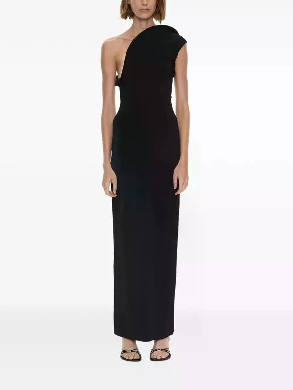 Christopher Esber Asymmetric Neck One-shoulder Maxi Dress