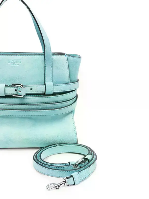 Moschino Buckle Detail Tote Bag - Blue