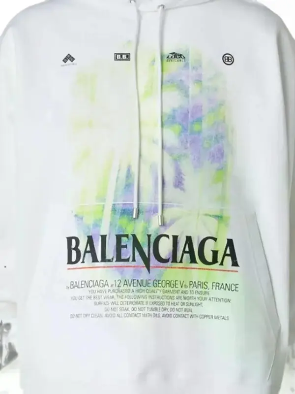 Balenciaga Graphic-print Hoodie