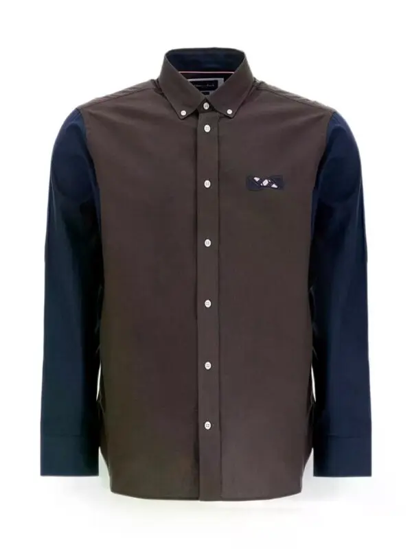 EDEN PARK Colourblock Button-down Shirt