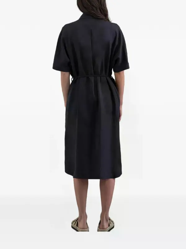 MOORER Linai-glx Belted Midi Dress