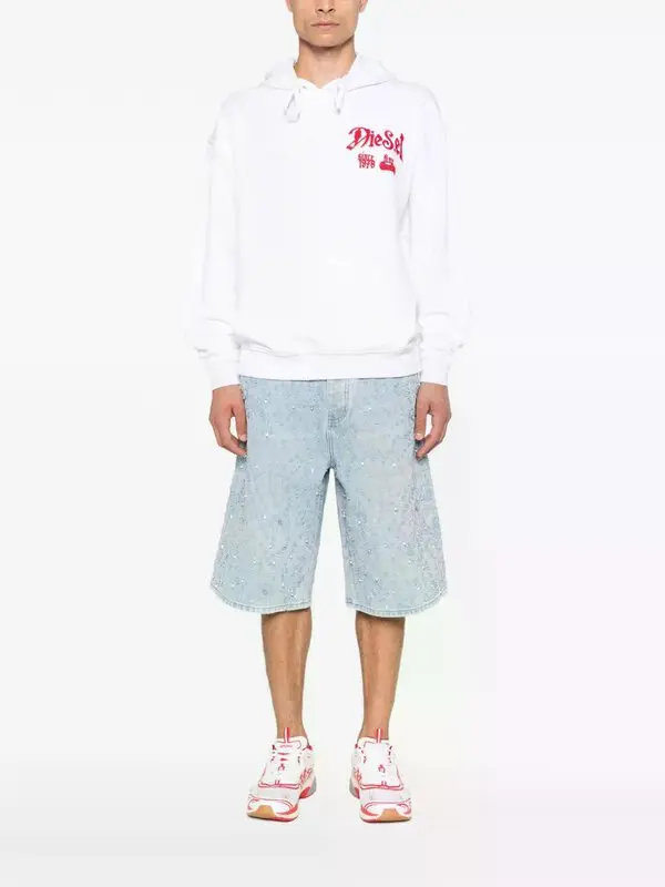 DIESEL® Logo-detail Drawstring Hoodie