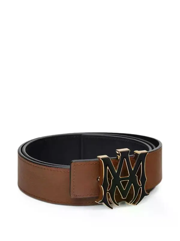 Amiri Ma Logo-plaque Leather Belt