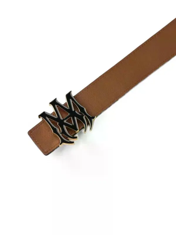Amiri Ma Logo-plaque Leather Belt