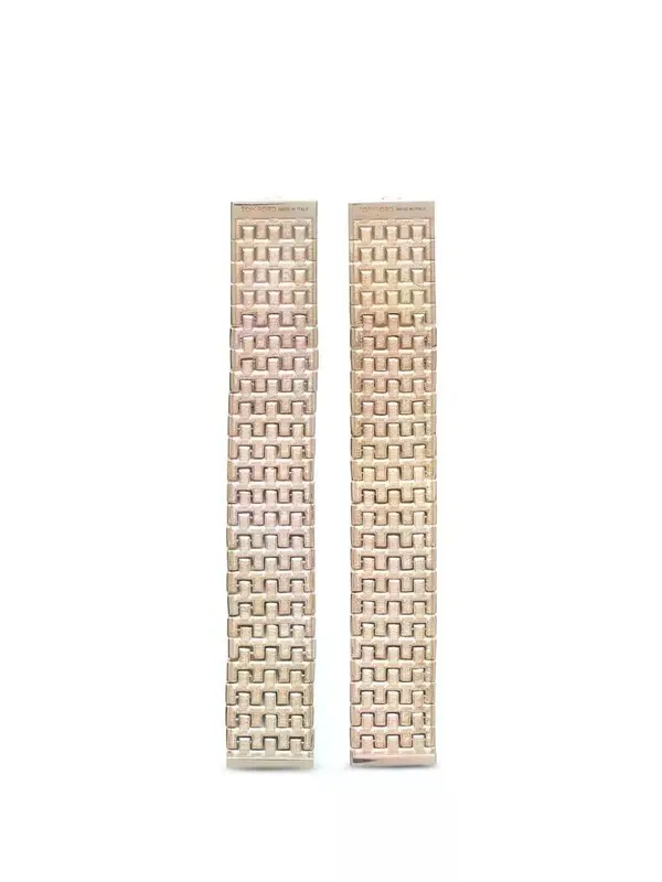 TOM FORD Mesh Detail Drop Earrings - Gold