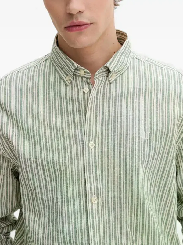 LES DEUX Striped Button-down Shirt