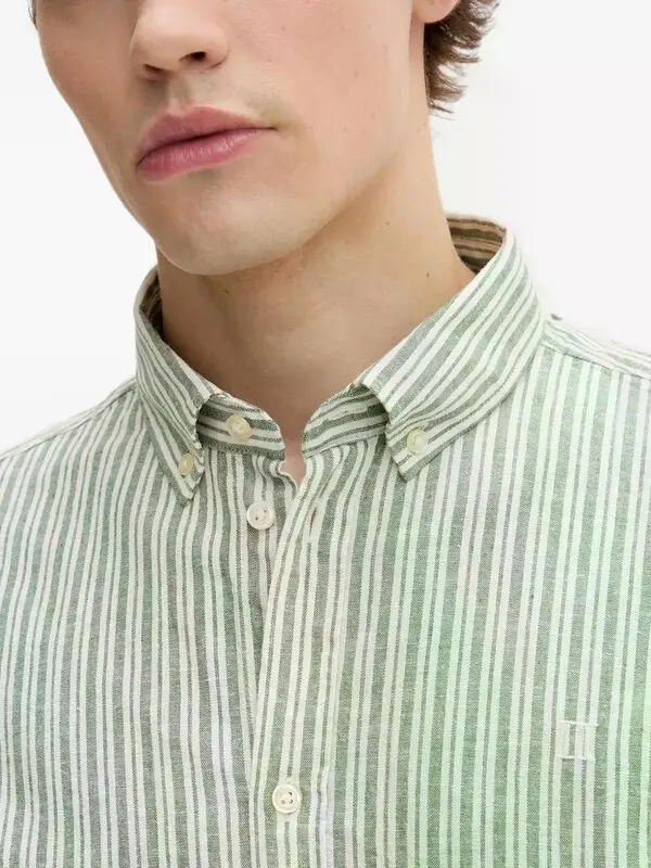 LES DEUX Striped Button-down Shirt