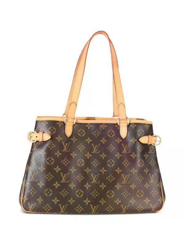 LOUIS VUITTON Monogram Batignolles Tote Bag - Brown