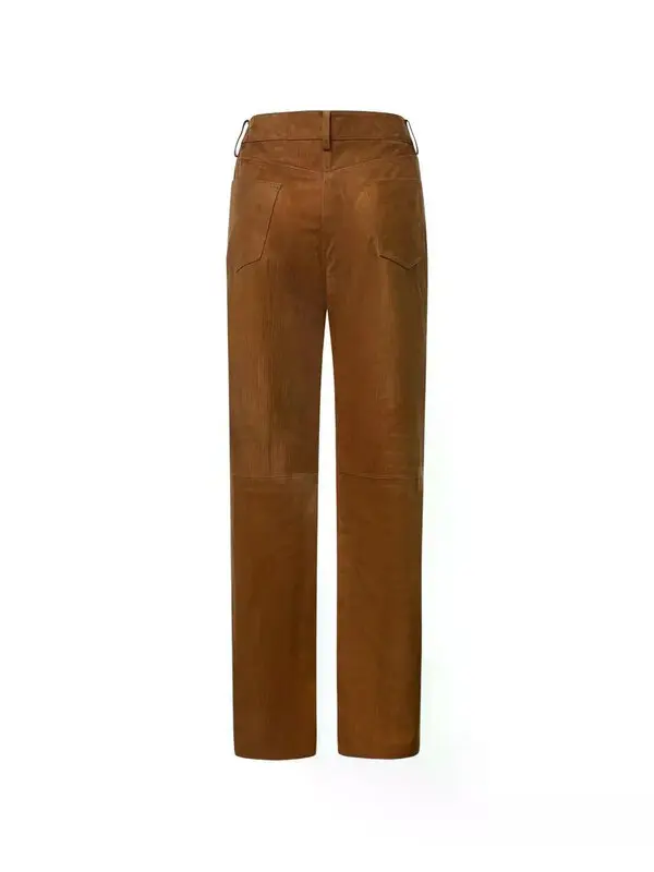 Magda Butrym Corduroy-effect Leather Trousers