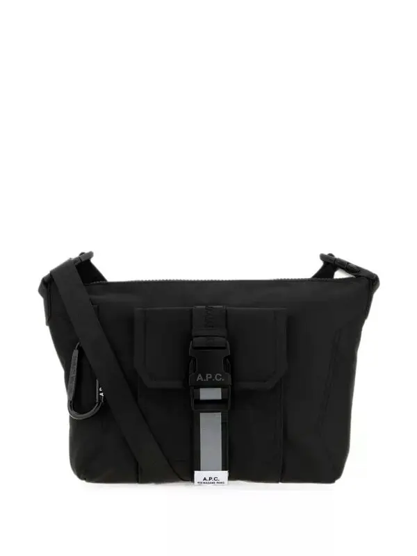 A.p.c. Buckle-fastening Logo-patch Shoulder Bag