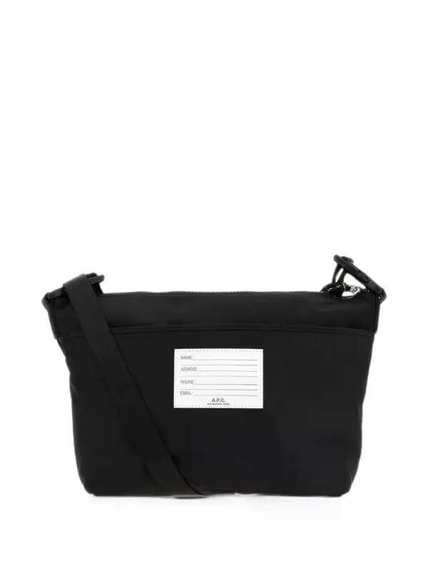 A.p.c. Buckle-fastening Logo-patch Shoulder Bag