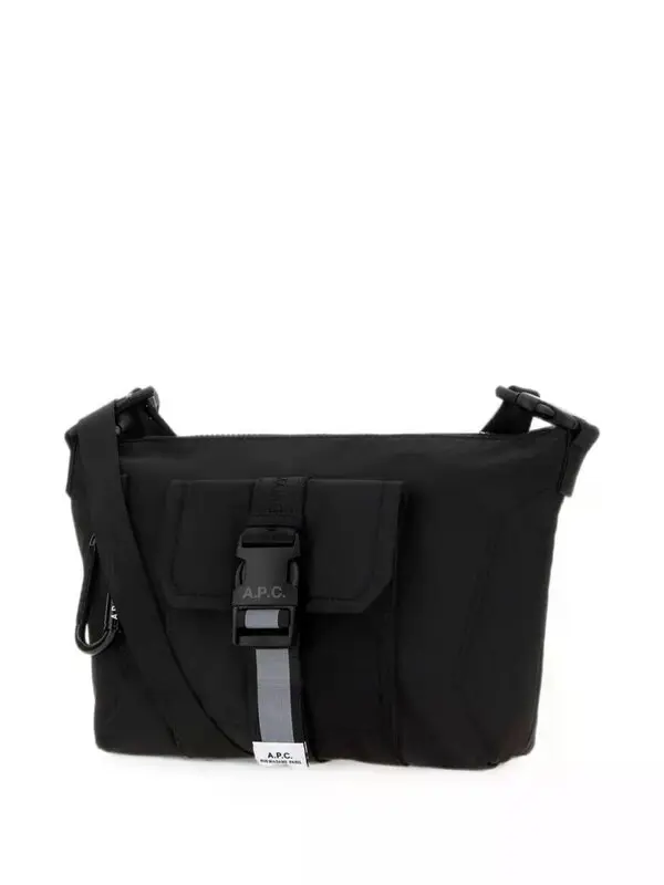 A.p.c. Buckle-fastening Logo-patch Shoulder Bag