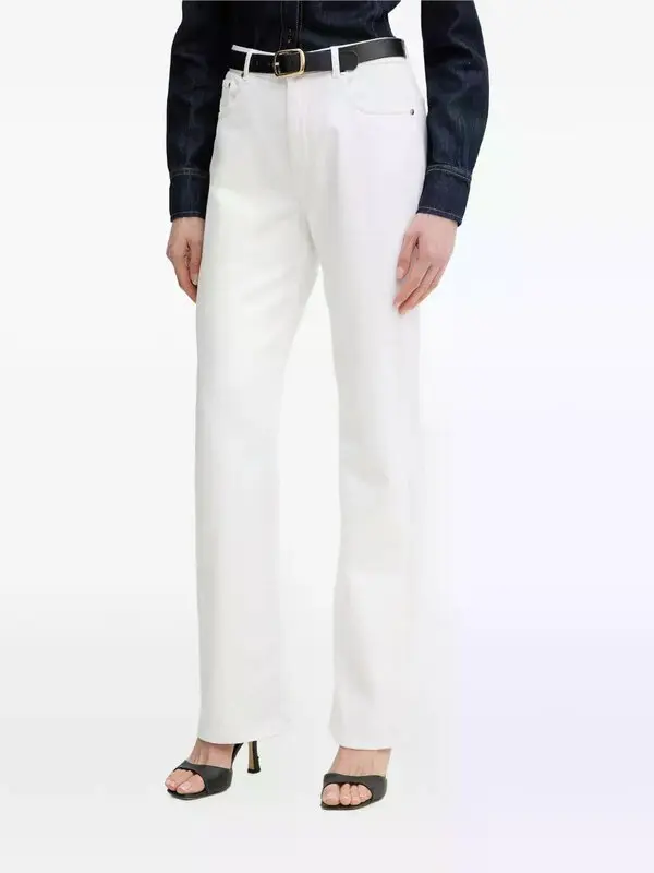TRUSSARDI Logo Patch Straight Leg Jeans