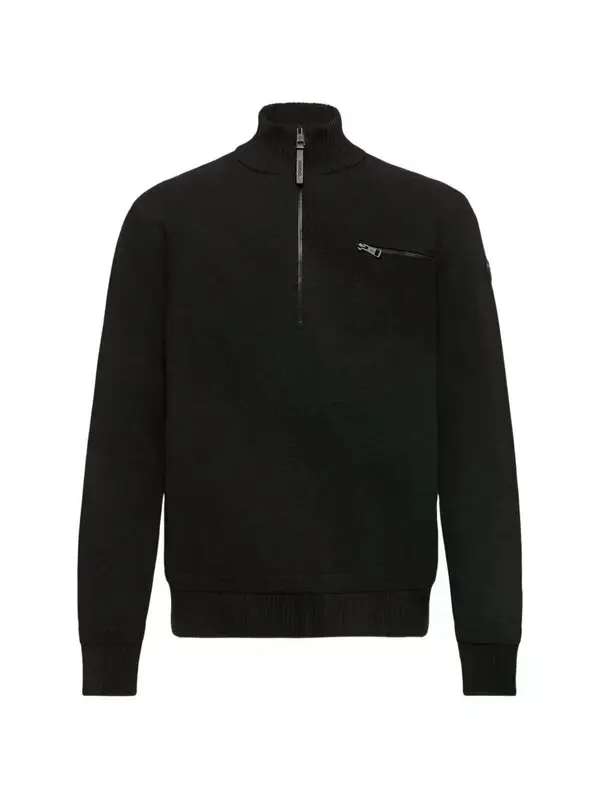 Moncler Half-zip Chest-pocket Sweater