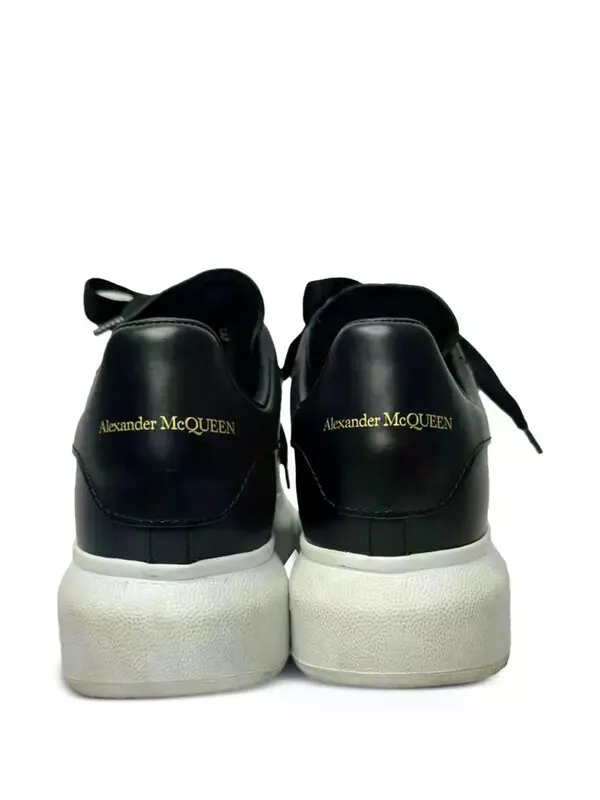 Alexander McQueen Calf Leather Oversized Sneakers - Black
