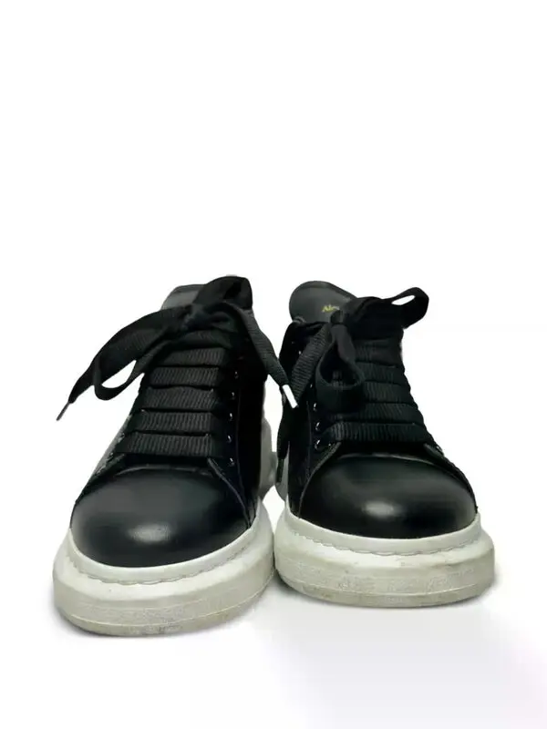 Alexander McQueen Calf Leather Oversized Sneakers - Black