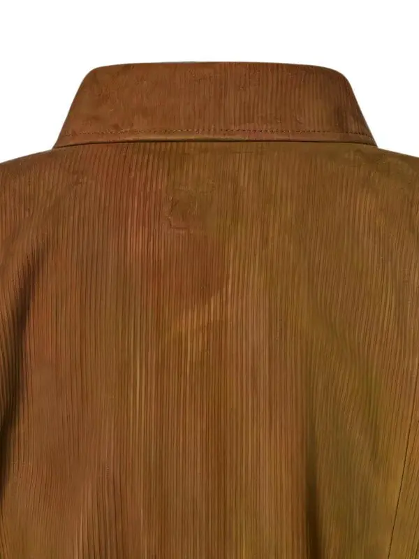 Magda Butrym Corduroy-effect Leather Bomber Jacket