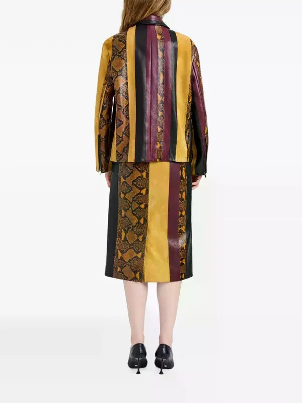 Proenza Schouler Sirine Pieced Leather Skirt