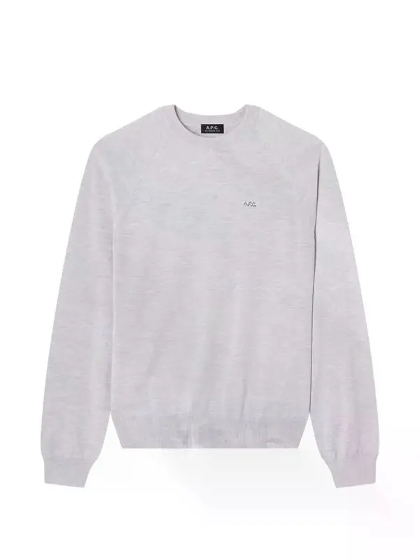 A.p.c. Raglan-sleeve Logo-embroidered Sweater