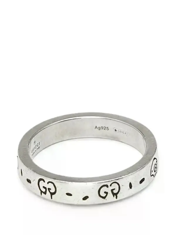 Gucci Ghost Gg Sterling Ring