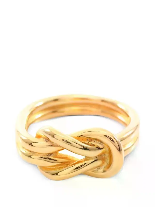 Hermès Tone Knot Detail Scarf Ring - Gold