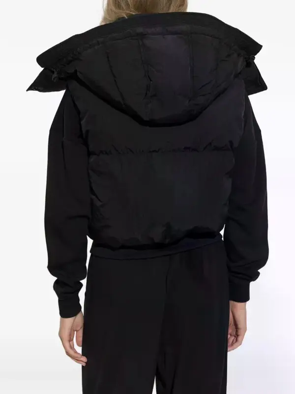 DIESEL® Logo Quilted Hooded Gilet