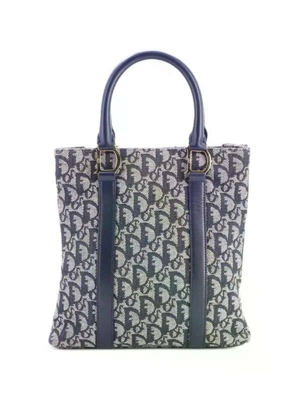 Dior Vintage Diorissimo Canvas Tote Bag - Blue