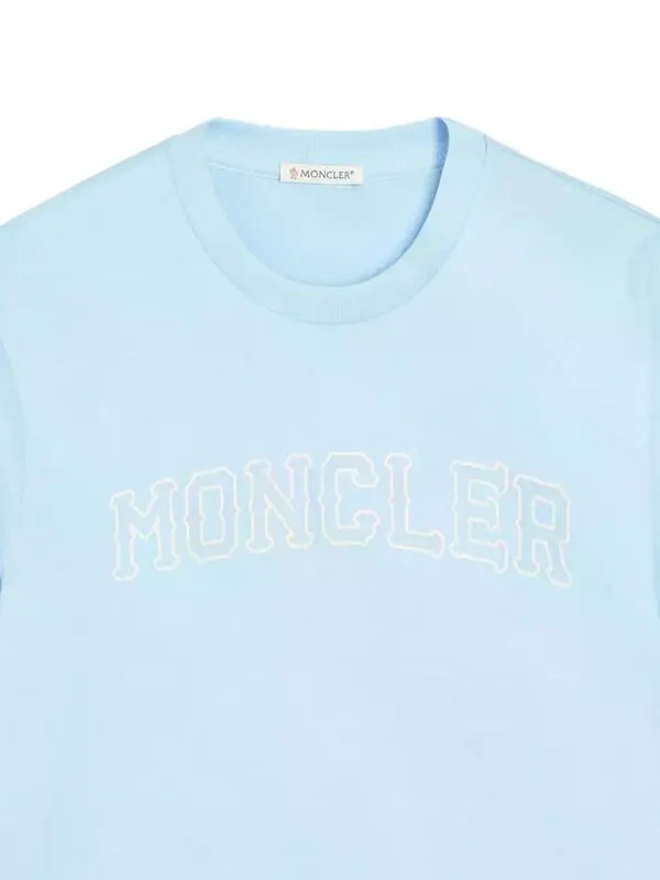 Moncler Logo-patch T-shirt - Blue