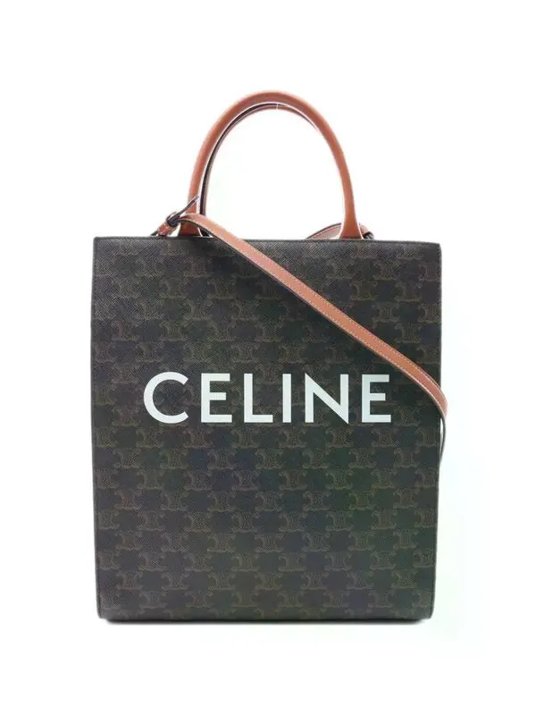 Celine Triomphe Logo-print Tote Bag