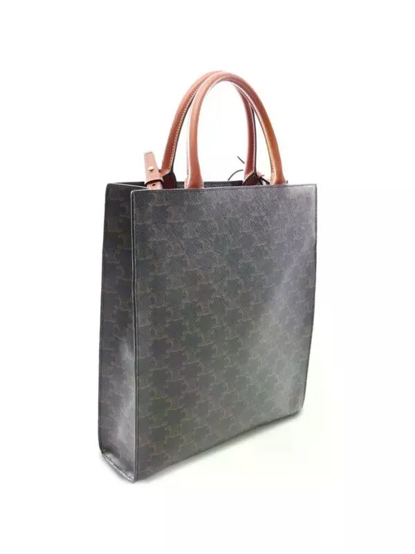 Celine Triomphe Canvas Tote Bag - Black
