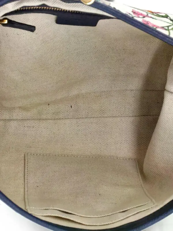 Gucci Jackie Flora Canvas With Leather Medium Hobo Bag