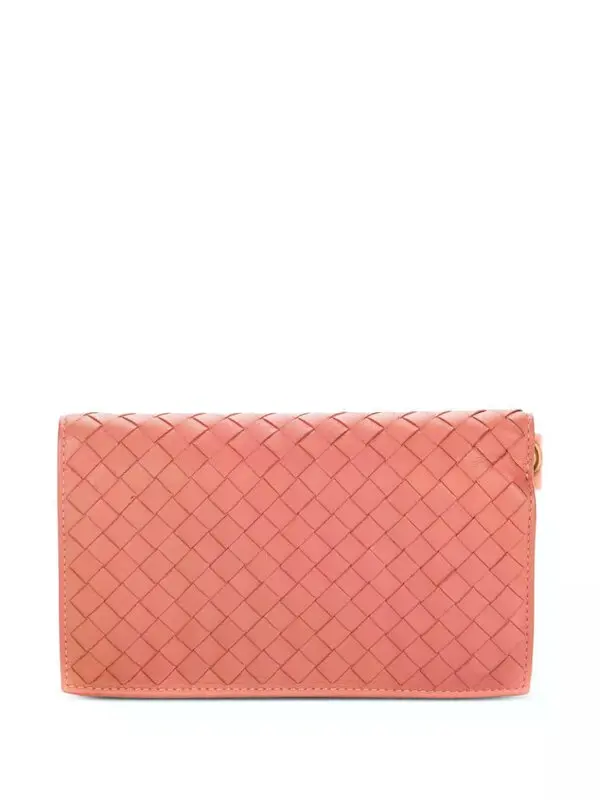 Bottega Veneta Intrecciato Continental Wallet - Pink