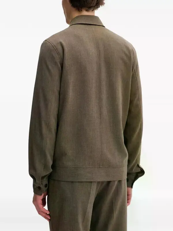 LES DEUX Zip-up Shirt Collar Jacket