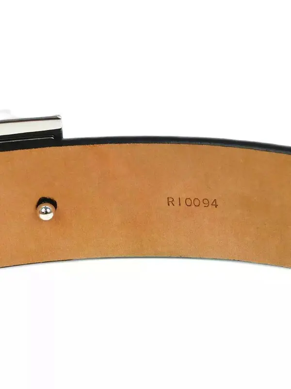 LOUIS VUITTON 2004 Square Buckle Leather Belt