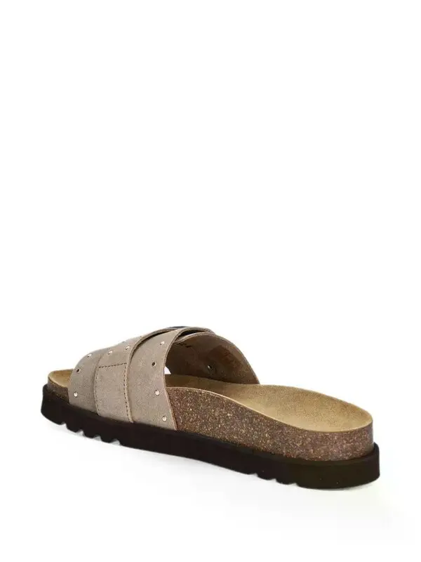 DR. SCHOLL'S SHOES Studded Buckle-fastening Slides