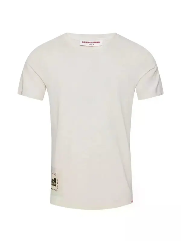 Orlebar Brown Photographic-print Patch Crewneck T-shirt - White