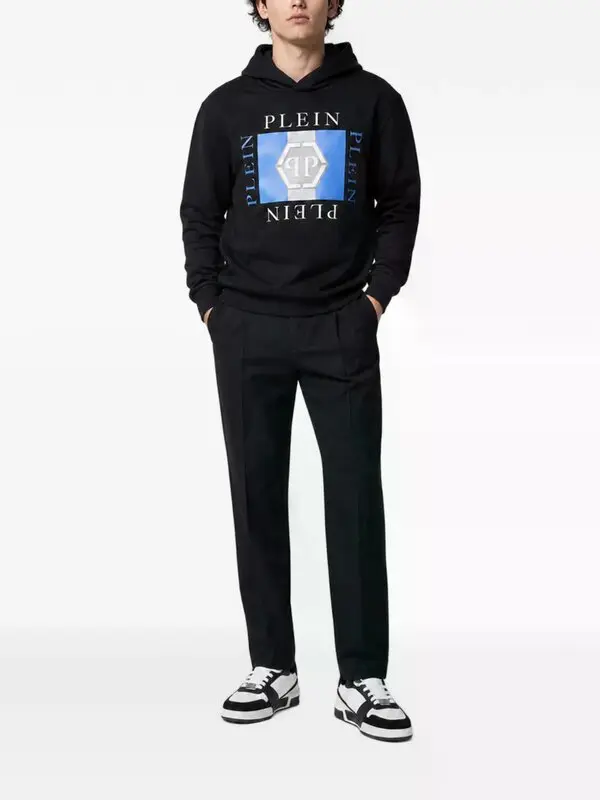 Philipp Plein Logo-print Hoodie - Black