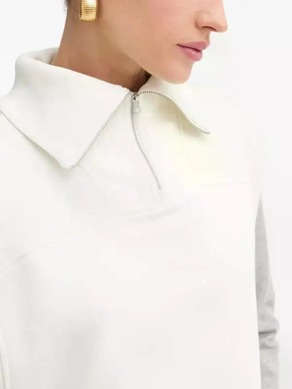 Rag & Bone Sleeveless Zip-up Polo Top With Drawstring Hem