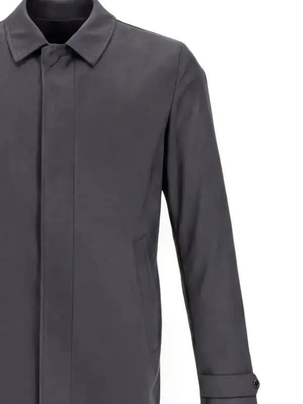 Herno Button-cuff Wool Coat