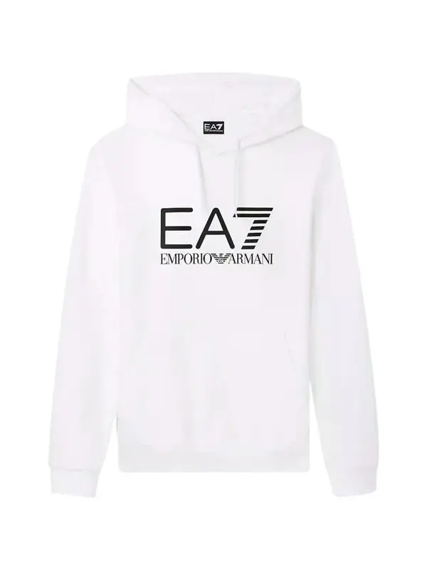 EA7 Logo-print Drawstring Hoodie