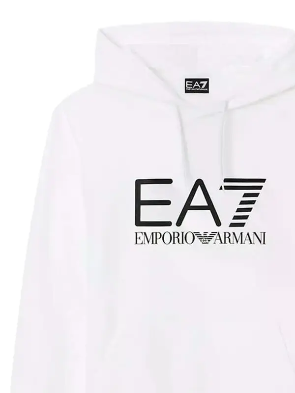 EA7 Logo-print Drawstring Hoodie