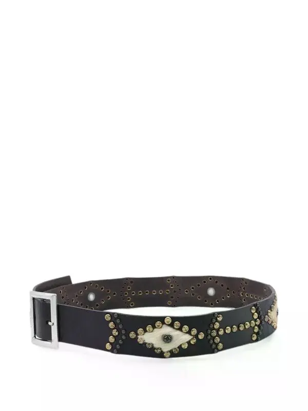 GOLDEN GOOSE Sierra Studded Leather Belt