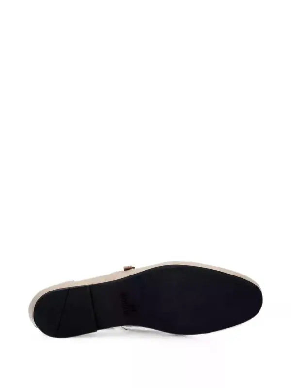 Moschino Heart-charm Buckle-strap Ballet Flats