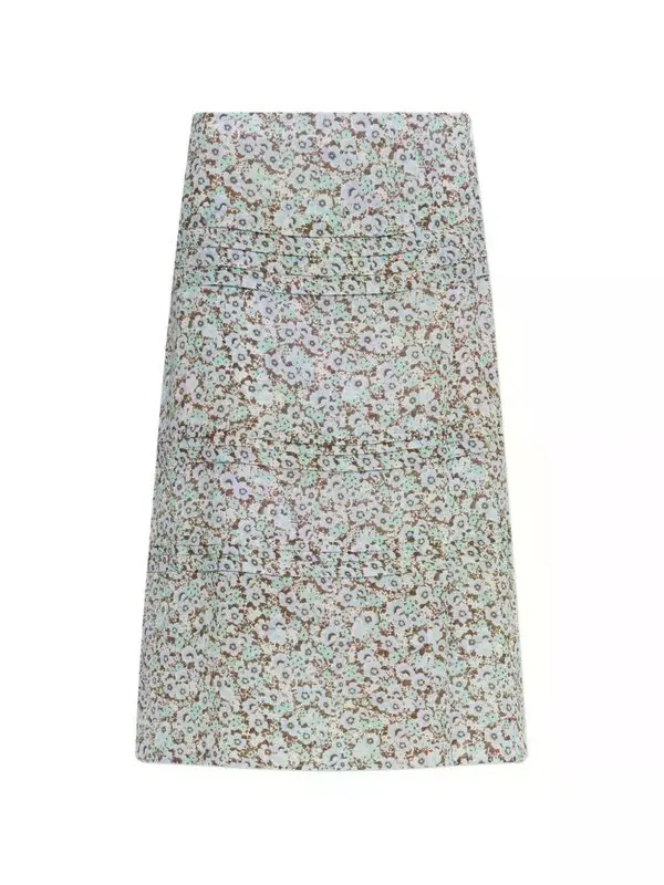 Tory Burch Floral-print A-line Midi Skirt